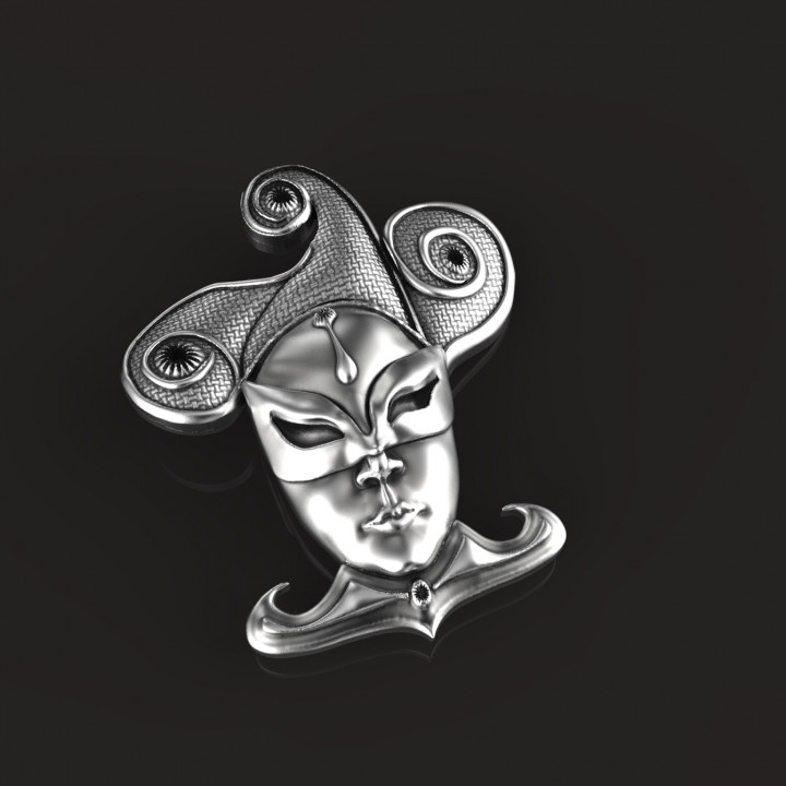 3D Printable venetian Mask-2020 by Maurizio Liguori -artdesignpn