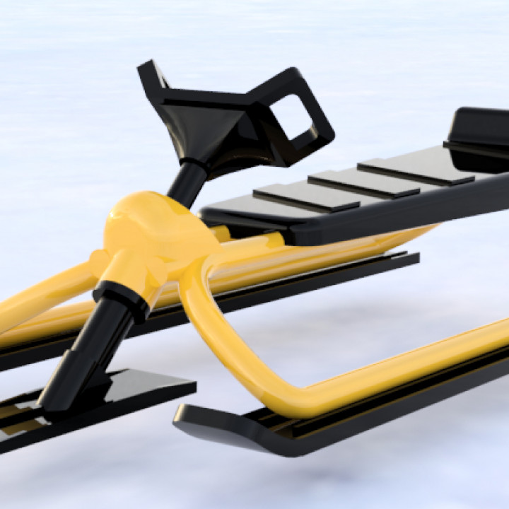 3D Printable 1:10 GT snow racer by Mathieu roy