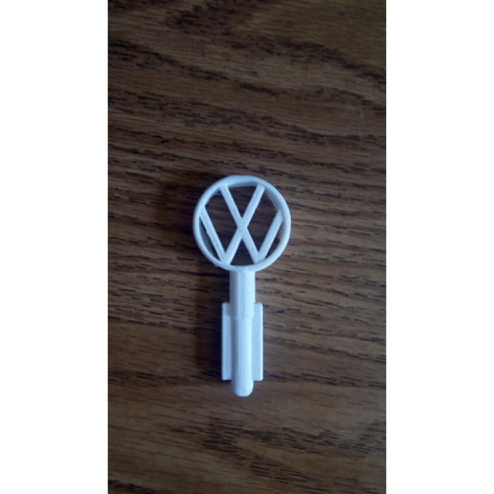 3D Printable VW Barbie Beetle Key by sean