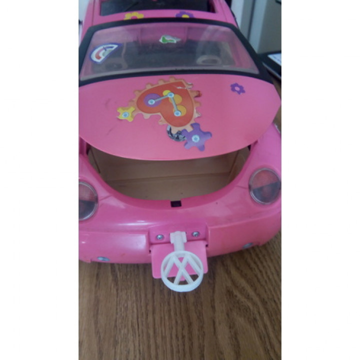 3D Printable VW Barbie Beetle Key by sean