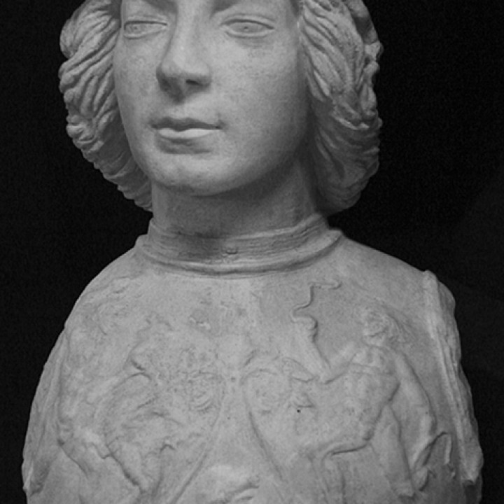 3D Printable Helmet-clad man and chest harness with relief by SMK ...