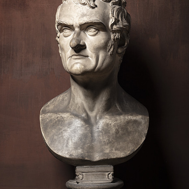3D Printable Adam Gottlob Detlef Moltke by Thorvaldsens Museum