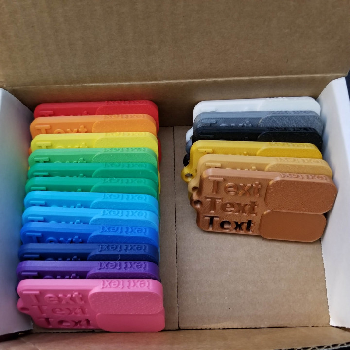 3D Printable Filament Finish Test Plaque by Joel Bonasera