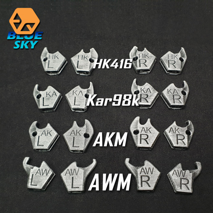 3D Printable Hook for Gun Rack 1/4 Scale by Sky Ha