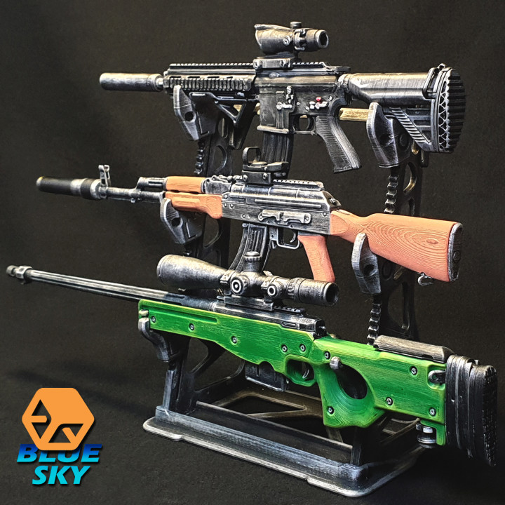 3D Printable Hook for Gun Rack 1/4 Scale by Sky Ha