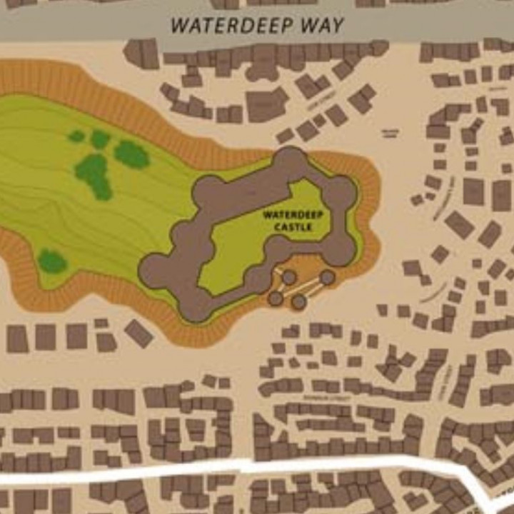 3D Printable Castle Waterdeep from D&D Forgotten Realms by Karim Farah