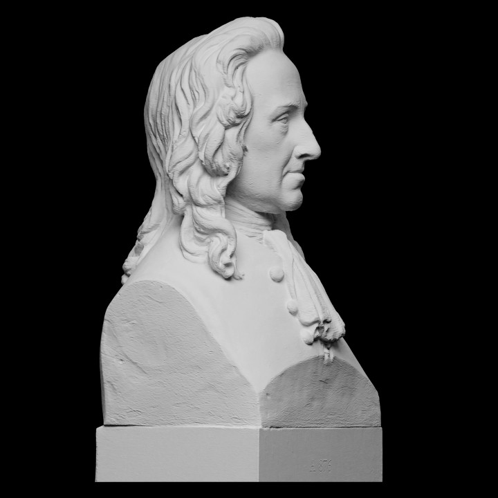 3D Printable Ludvig Holberg by Thorvaldsens Museum