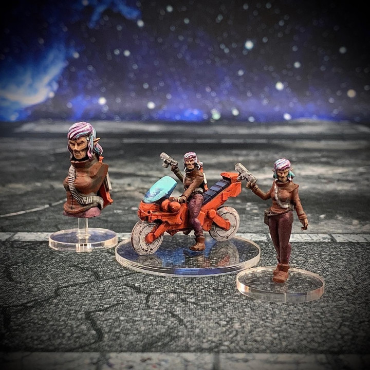 3D Printable Mytho-Resistance: Elf Technomancer by Ill Gotten Games