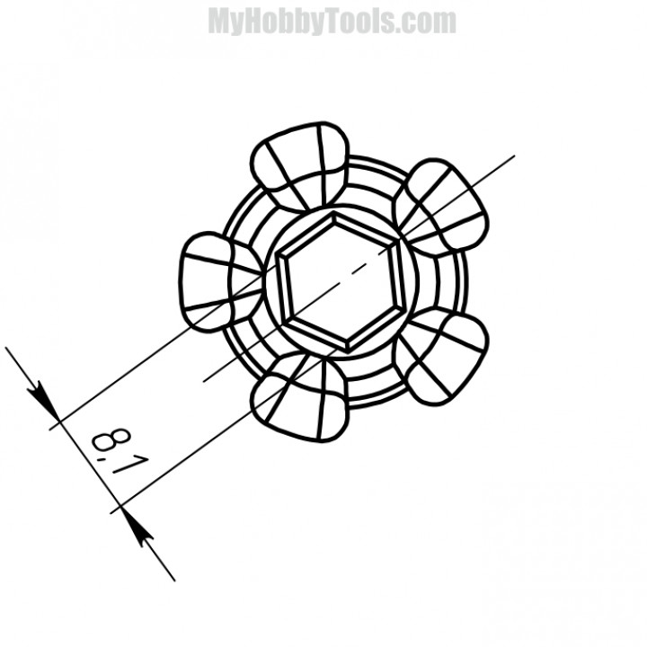 3D Printable SMA Spinner for FPV antennas by Aleksandr Aleksandrov