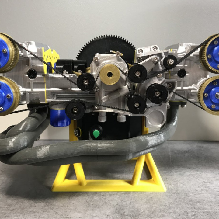 3D Printable Subaru EJ20 (8/16) / Engine stand add-on by CANAVESE DANIEL