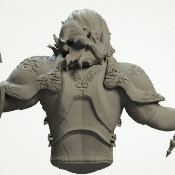 3D Printable male knight bust by LegionMiniatures