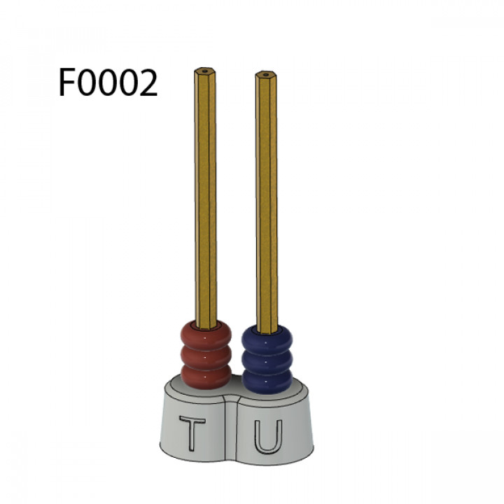 3D Printable Tens Units Abacus by SpDave