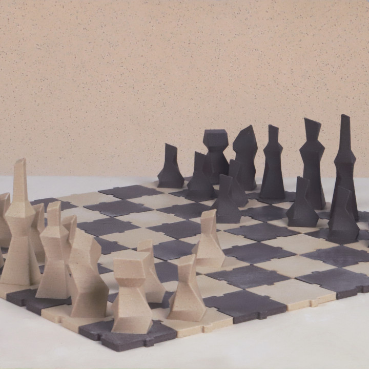 3D Printable POLYGON CHESS by Fredo