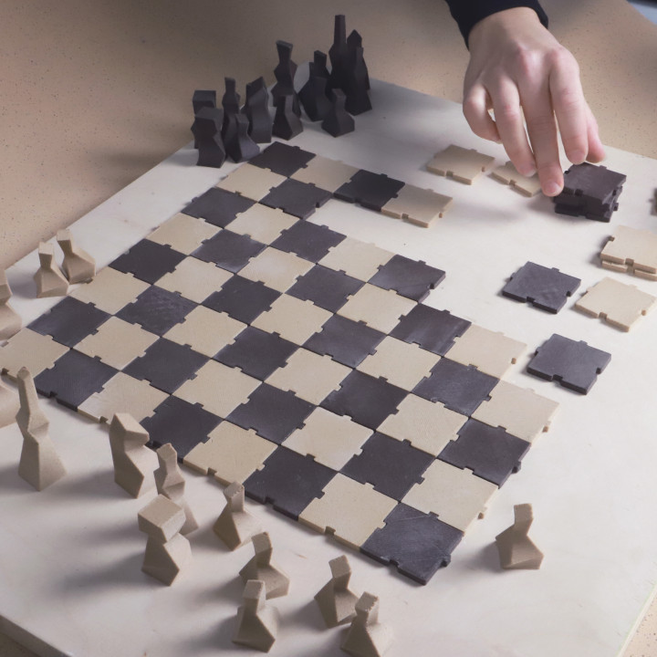 3D Printable POLYGON CHESS by Fredo