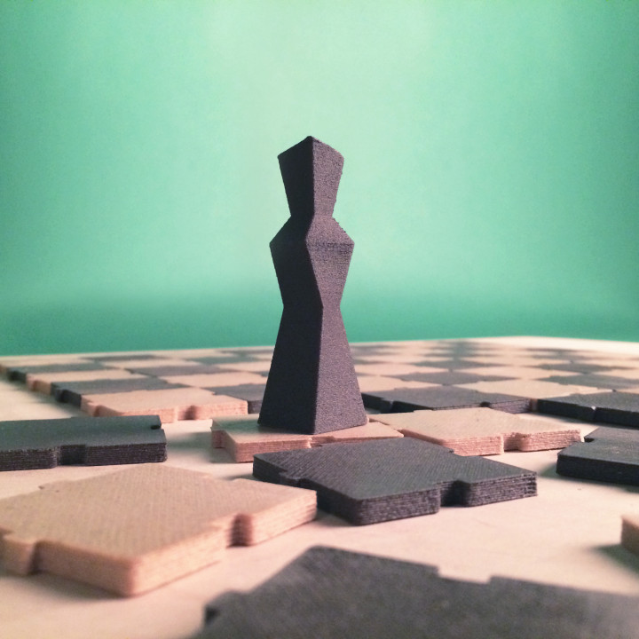 3D Printable POLYGON CHESS by Fredo