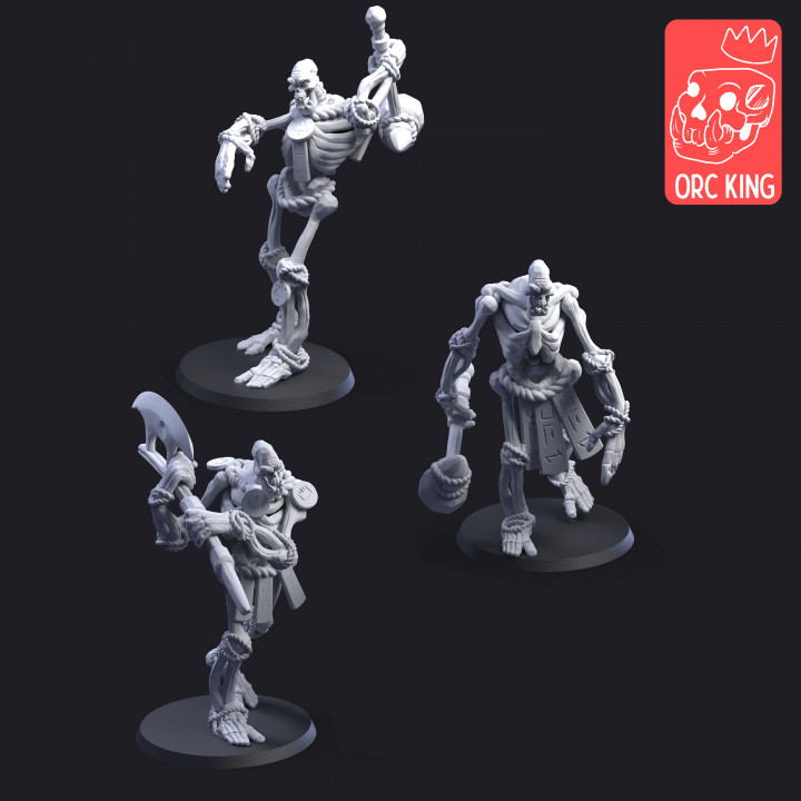 3D Printable Bone Giants by Orc King Studio