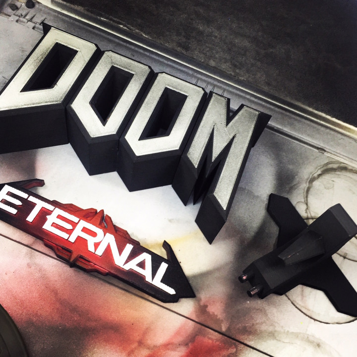 3D Printable Doom Eternal Logo by Adam Barnsley