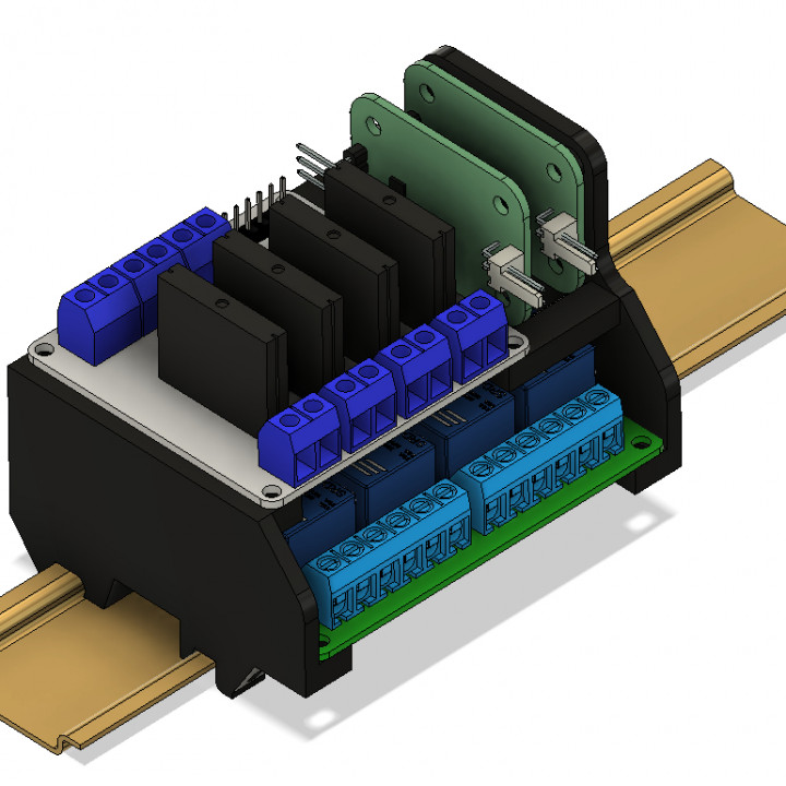 3D Printable Relay holder NANO PT100 by Martin