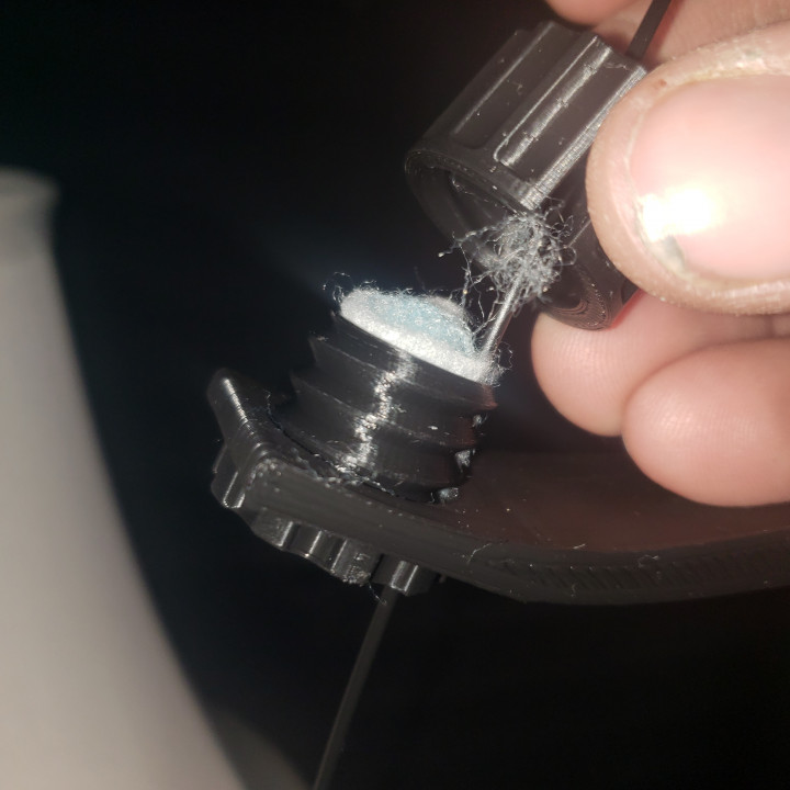 3D Printable Creality Upper FIlament Guide by Matt