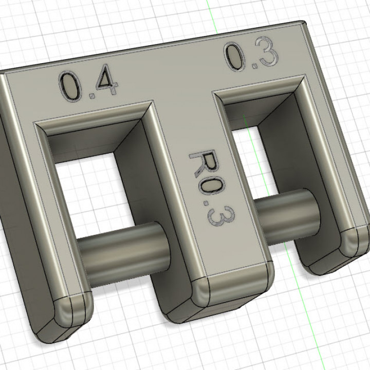 3D Printable Simple Tolerance or Gap Test by Tuan Le