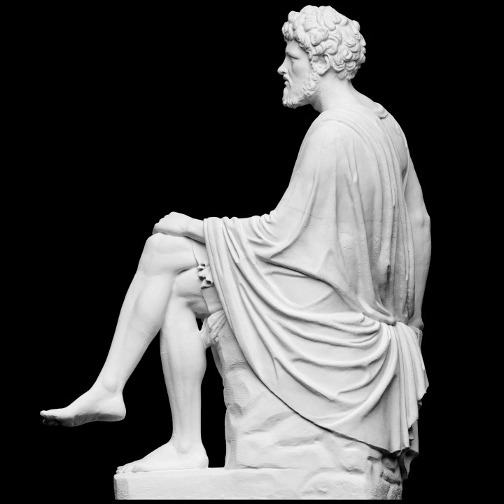 3D Printable Seated Jew by Thorvaldsens Museum