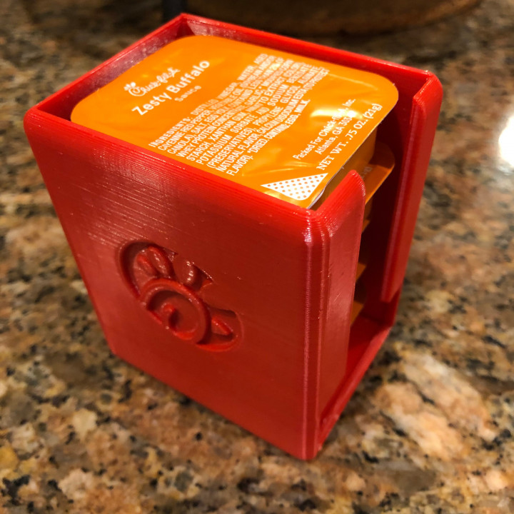 3D Printable Chick-Fil-A Sauce Caddy by Rudy Amid