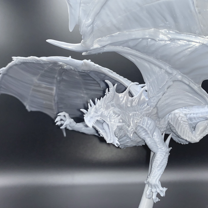 3D Printable Red Dragon pose #2 by Mini Monster Mayhem