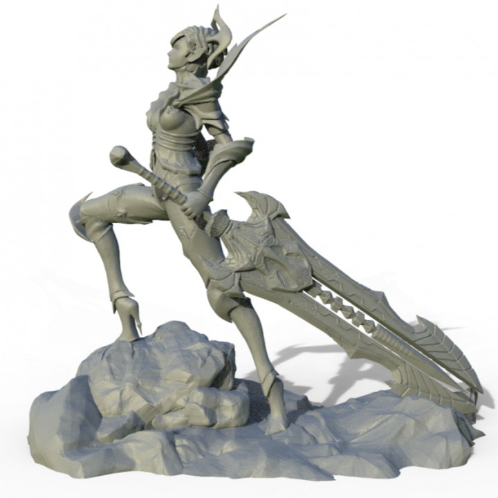 3D Printable Castanic warrior miniature by LegionMiniatures