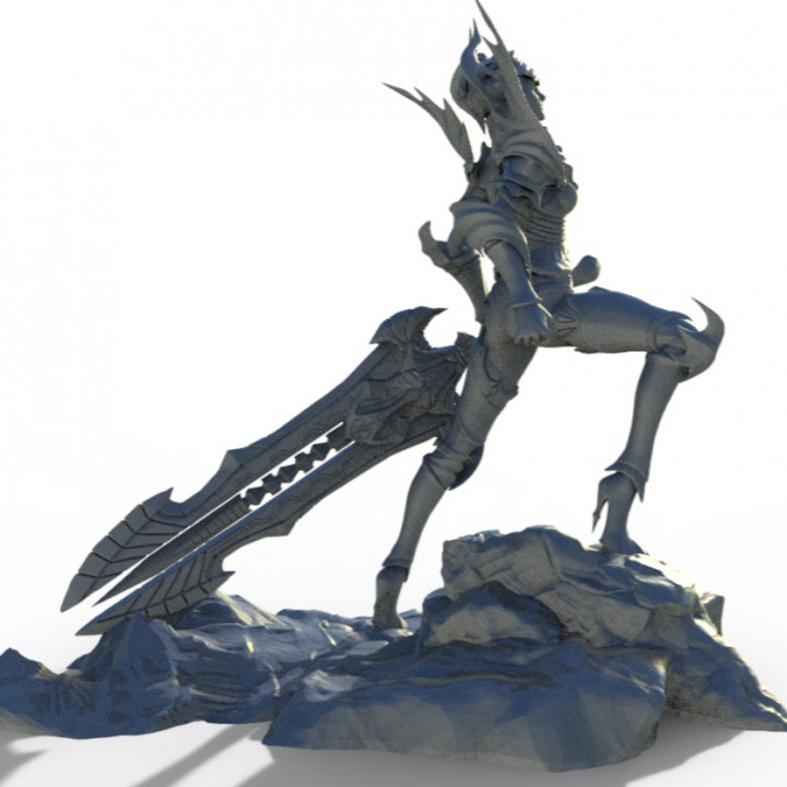 3D Printable Castanic warrior miniature by LegionMiniatures