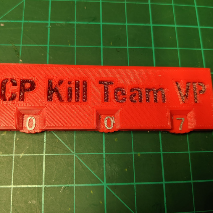 3D Printable Kill Team Point Tracker by Jokeane