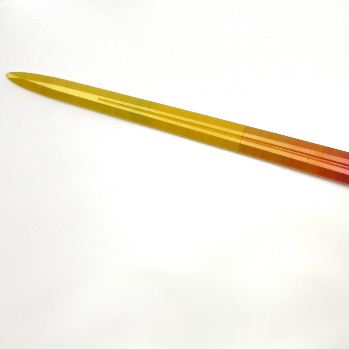 3D Printable Rainbow Sword by medyk3D