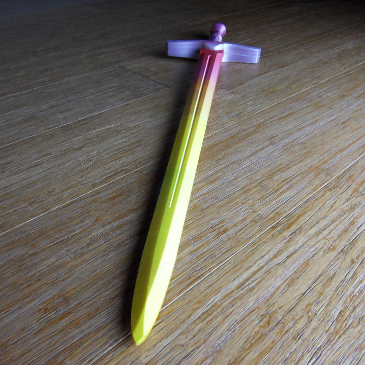 3D Printable Rainbow Sword by medyk3D