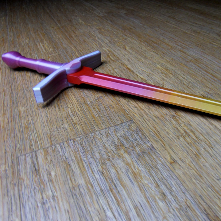 3D Printable Rainbow Sword by medyk3D
