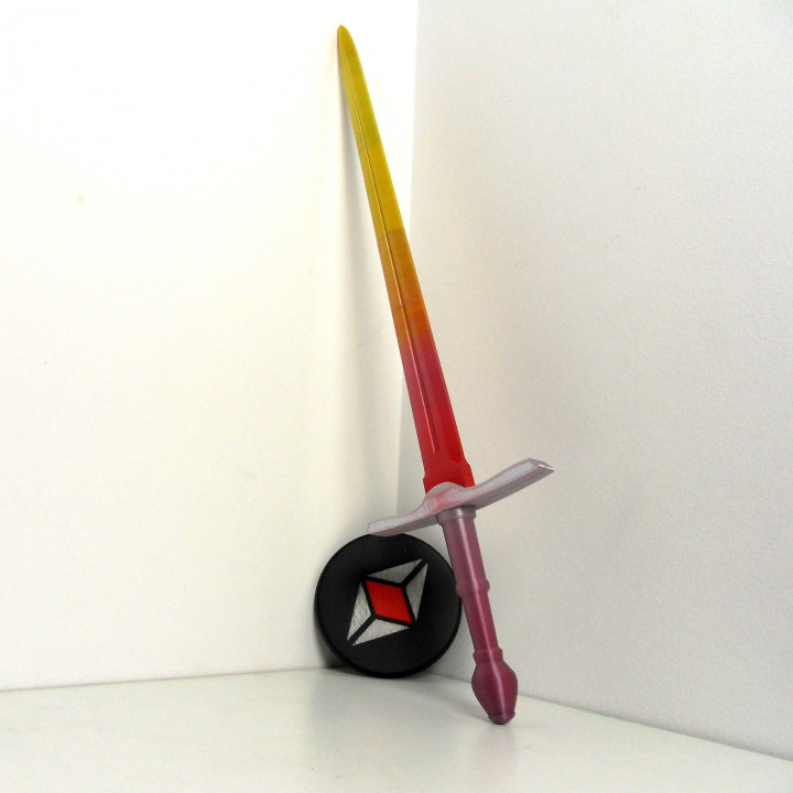 3D Printable Rainbow Sword by medyk3D