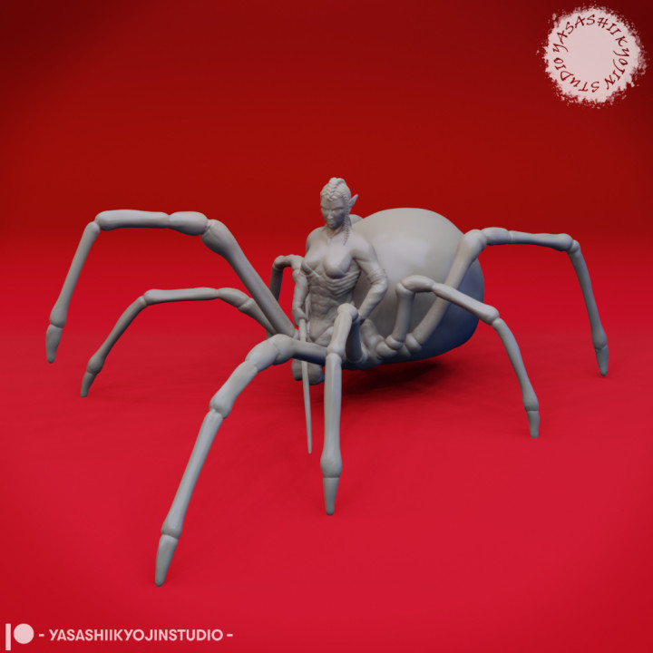 3D Printable Drider - Tabletop Miniature by Yasashii Kyojin Studio