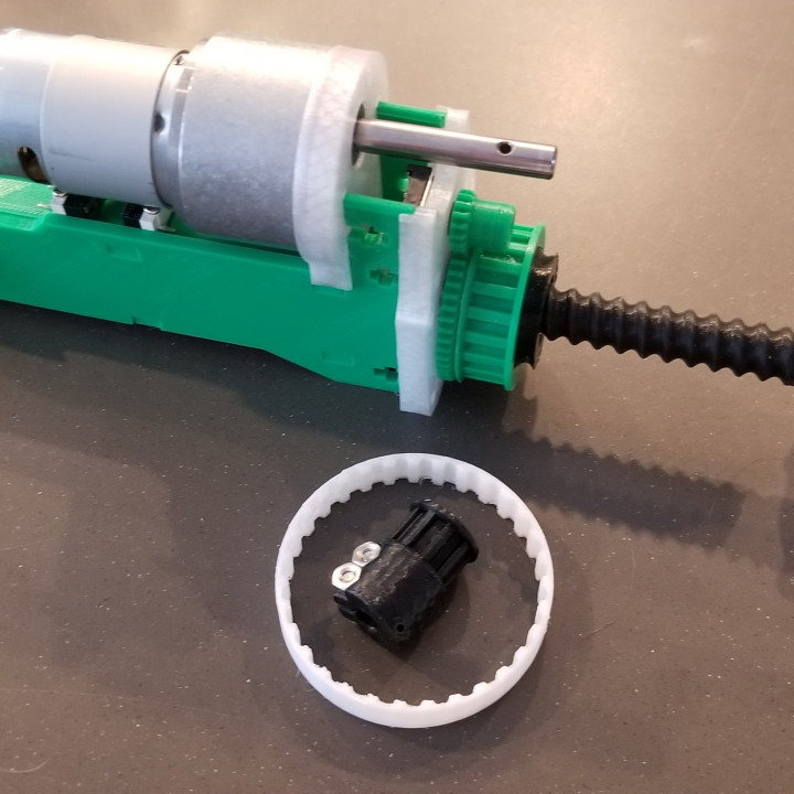 3D Printable Ball Screw Linear Actuator by Jeff Underly
