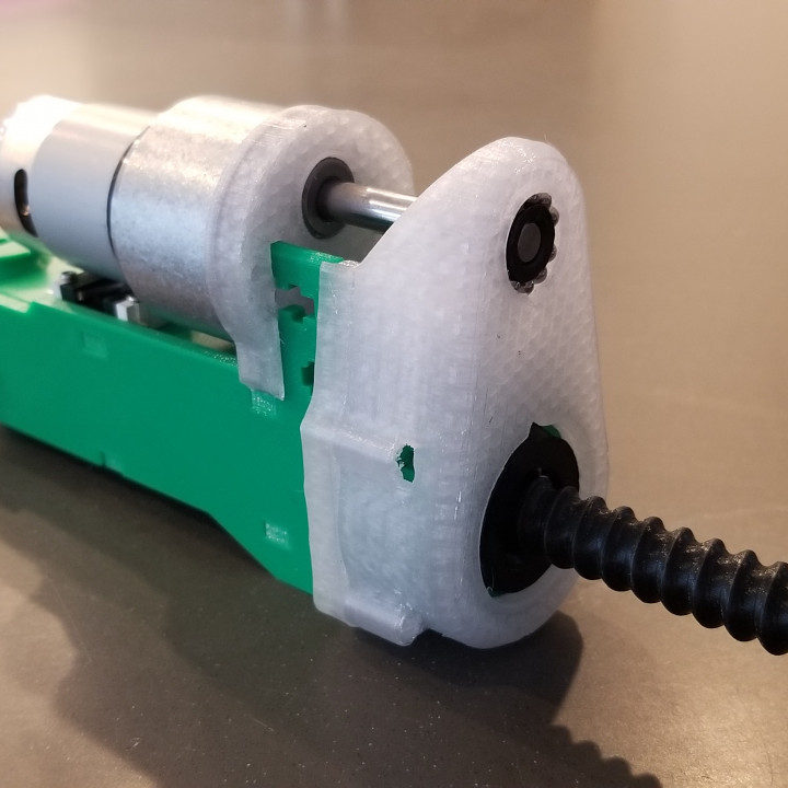 3D Printable Ball Screw Linear Actuator by Jeff Underly