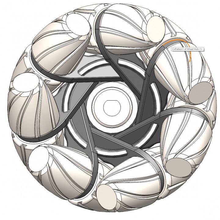 3D Printable Mecanum Wheel by Jeff Underly
