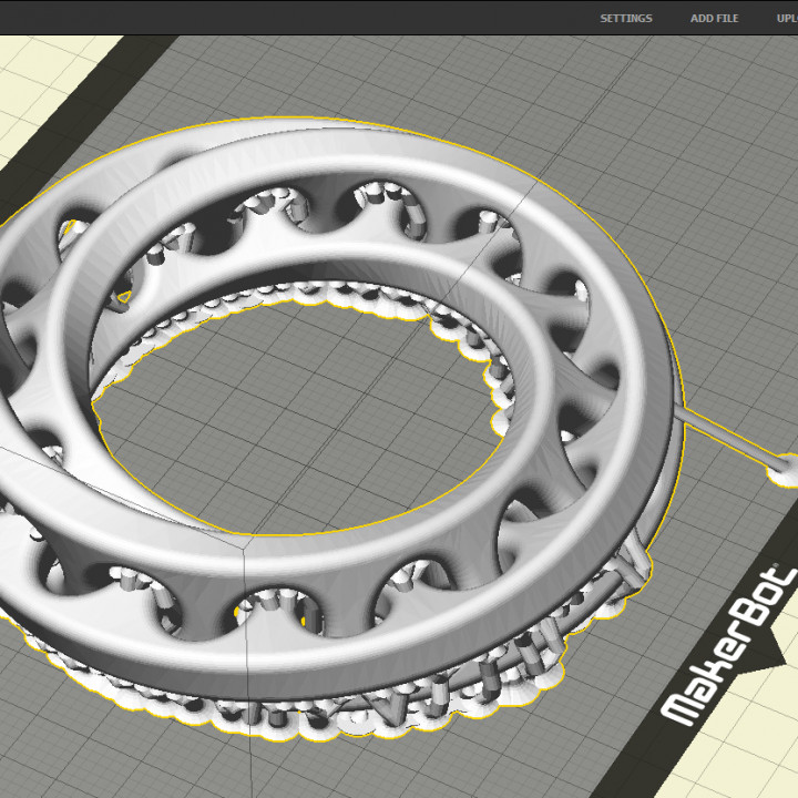 3D Printable Interlocked Mobius Band by oTTeuM sTudio