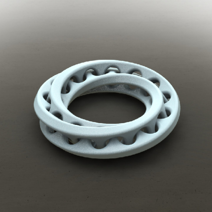 3D Printable Interlocked Mobius Band by oTTeuM sTudio