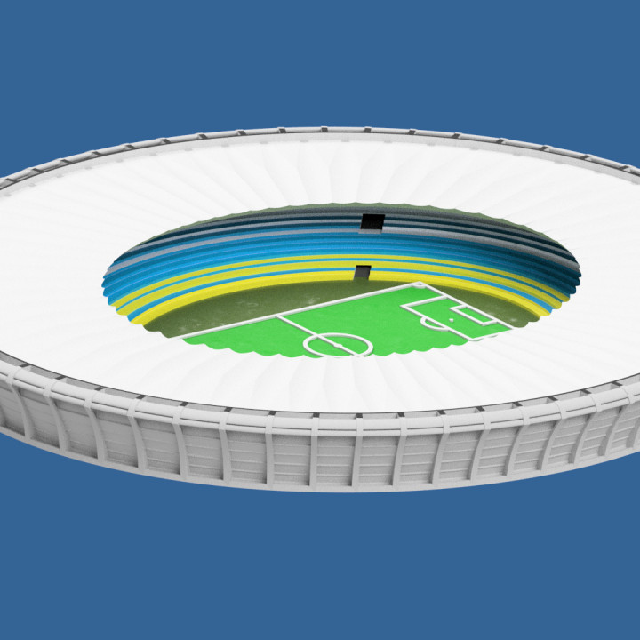 3D Printable Estádio do Maracanã - Maracana Stadium by Rafael Cordeiro Vieira