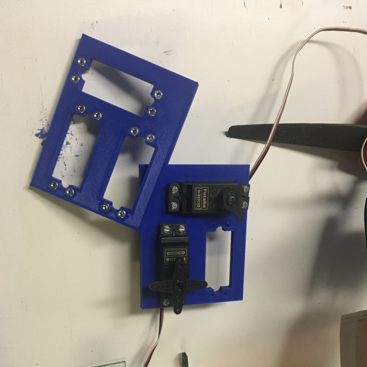 3D Printable Standard Servo Tray by Tim Tyler