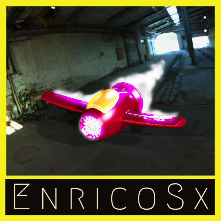 3D Printable Cute Plane by Enrico Sartori