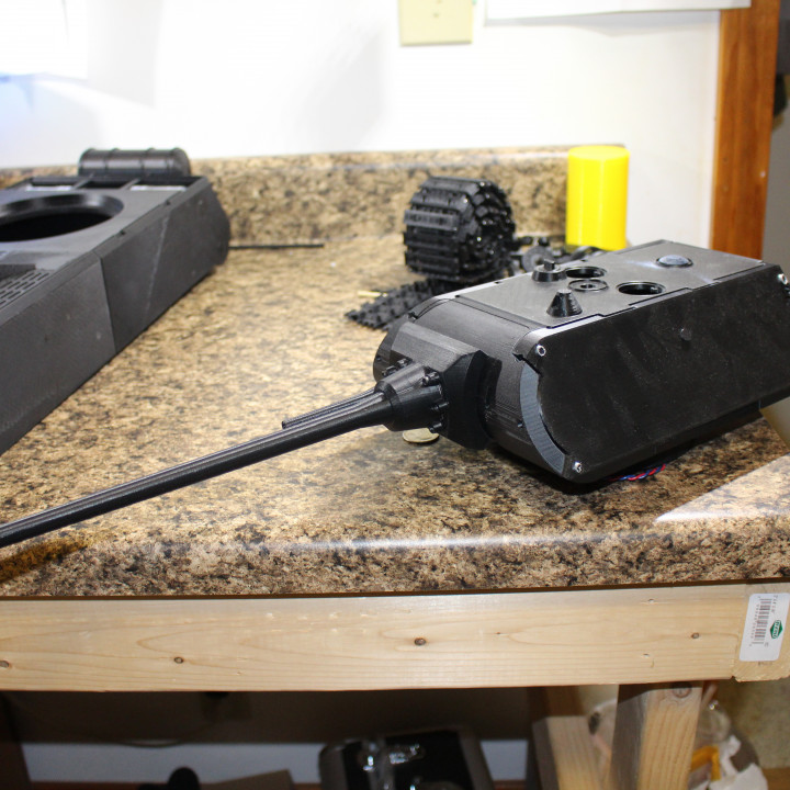 3D Printable Panzer VIII Maus Turret 1/16 Model by Joe