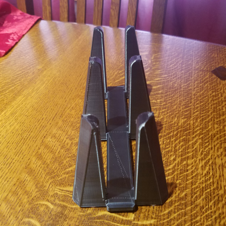 3D Printable Vertical Laptop Stand by Adam Smith