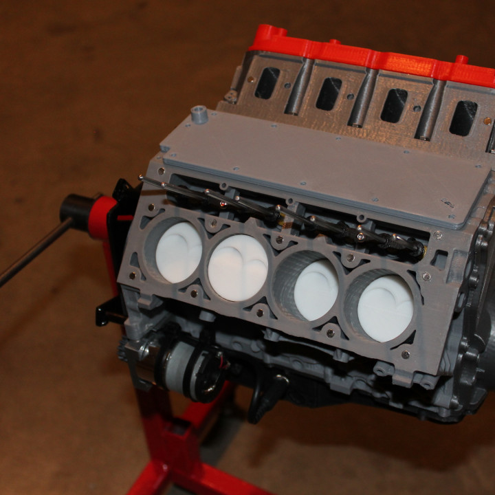 3D Printable Chevy Camaro LS3 V8 Engine - Scale Working Model by Eric G ...