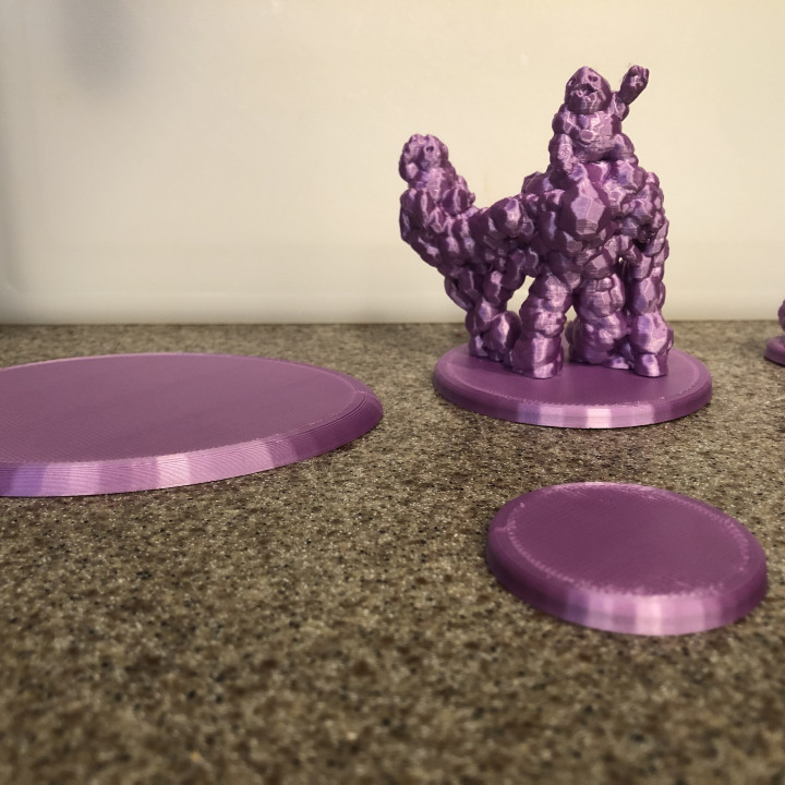 3D Printable Mini Wargaming bases/model bases by Tyler Allred