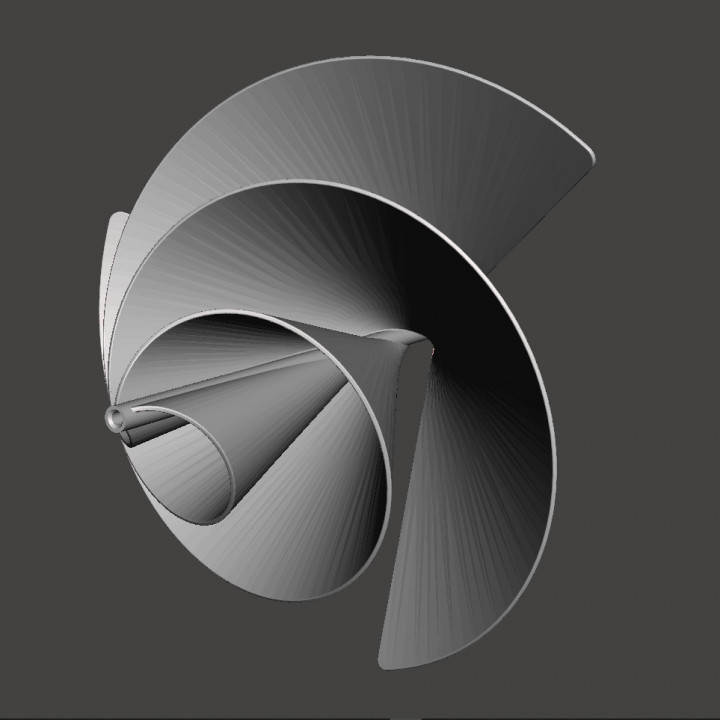 3D Printable Archimedes (Liam F1) Spiral Wind Turbine by oTTeuM sTudio