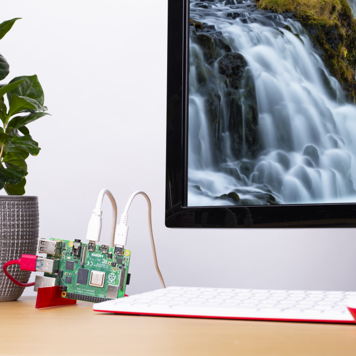 3D Printable Raspberry Pi 4 cooling stand by Raspberry Pi