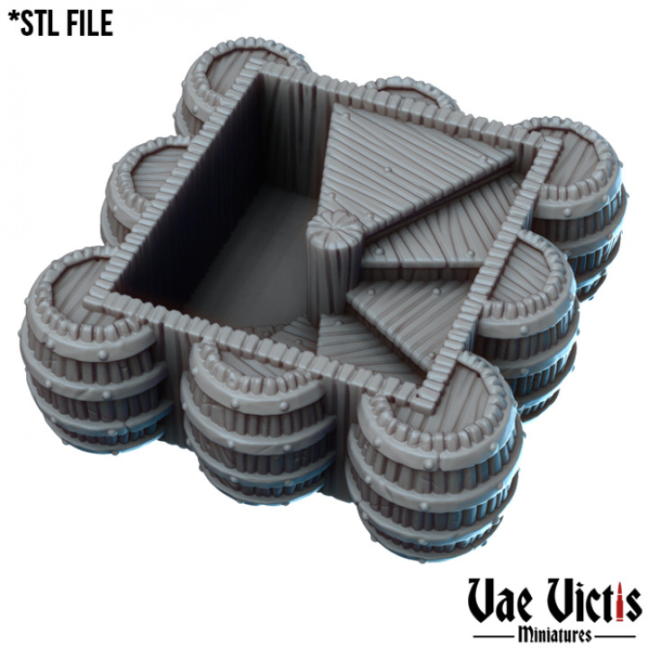 3D Printable Barrel cache by Vae Victis Miniatures